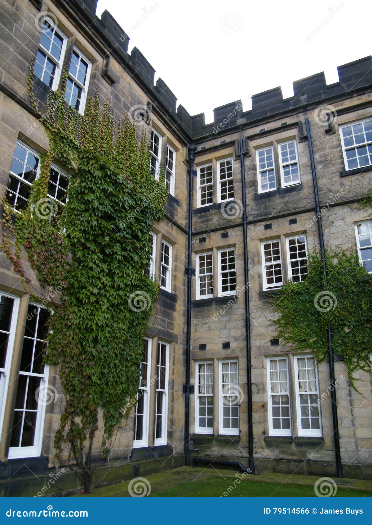 Swinton Castle stock photo. Image of corner, leaves, swinton - 79514566