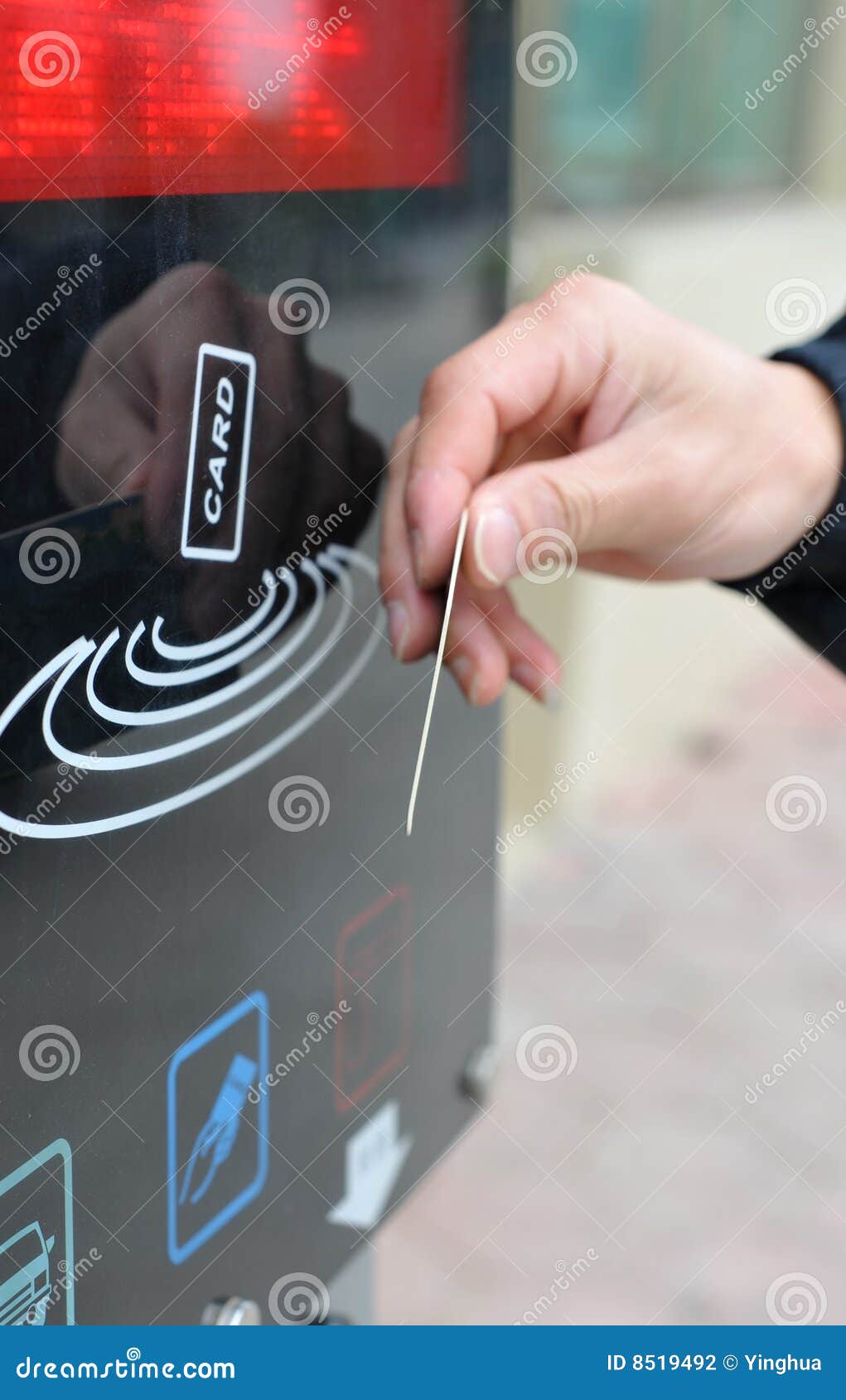 Swipe card stock photo. Image of credit, hand, management - 8519492