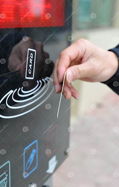 Swipe card stock photo. Image of credit, hand, management - 8519492