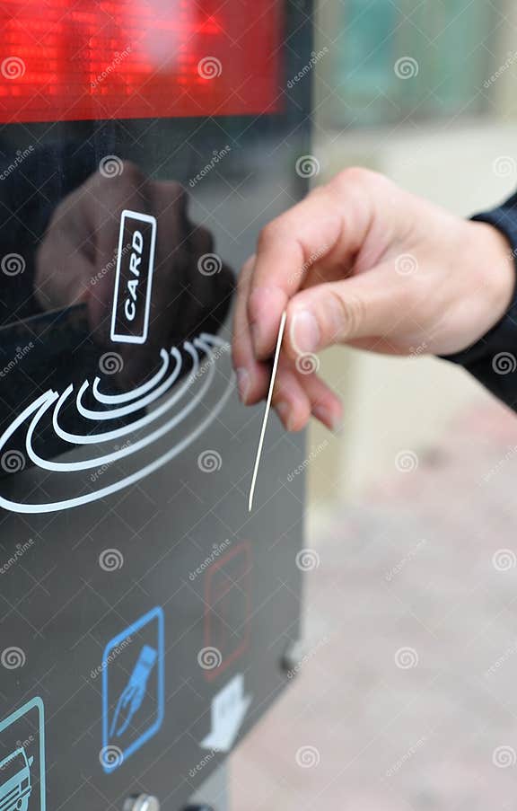 Swipe card stock photo. Image of credit, hand, management - 8519492