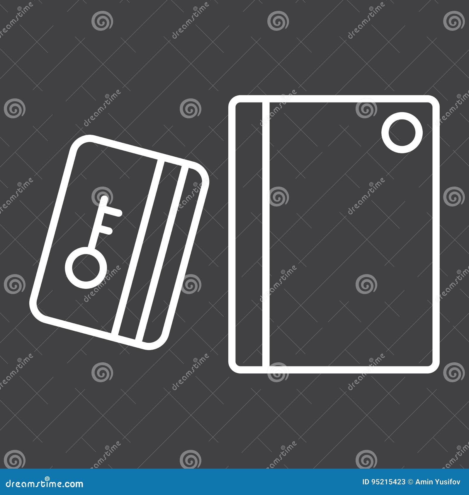 Keypad Line Icon, Outline Vector Sign, Linear Style Pictogram Isolated ...