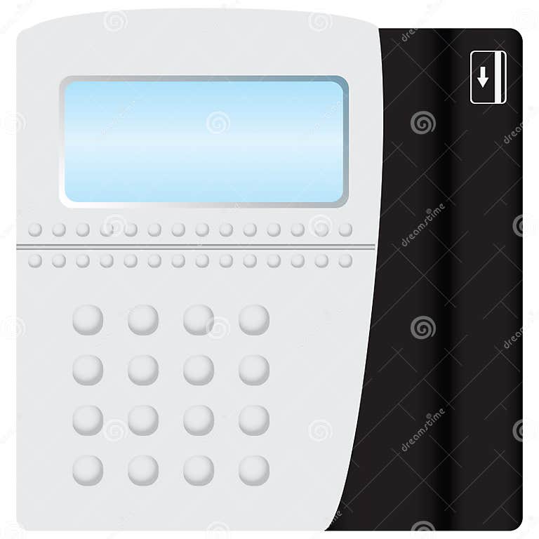 Swipe Card System stock illustration. Illustration of printer - 32399561