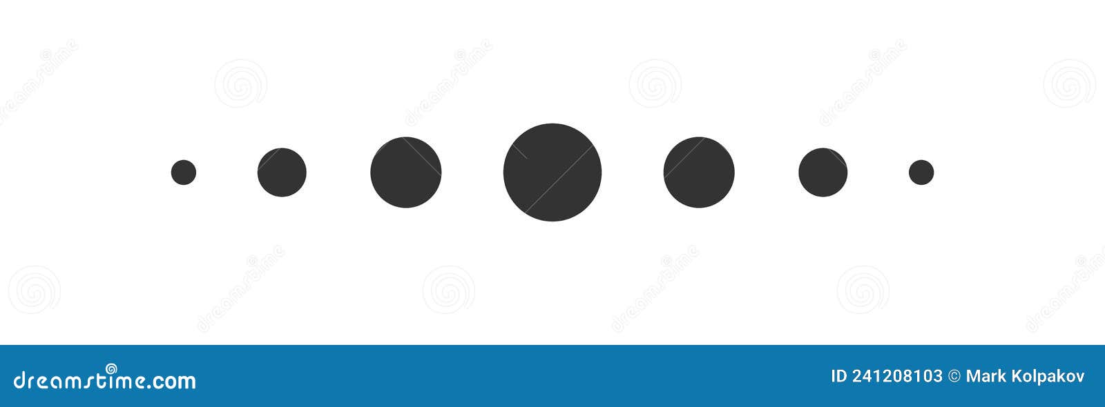 Swipe Dots in Line. Black Point Icon Stock Vector - Illustration of ...