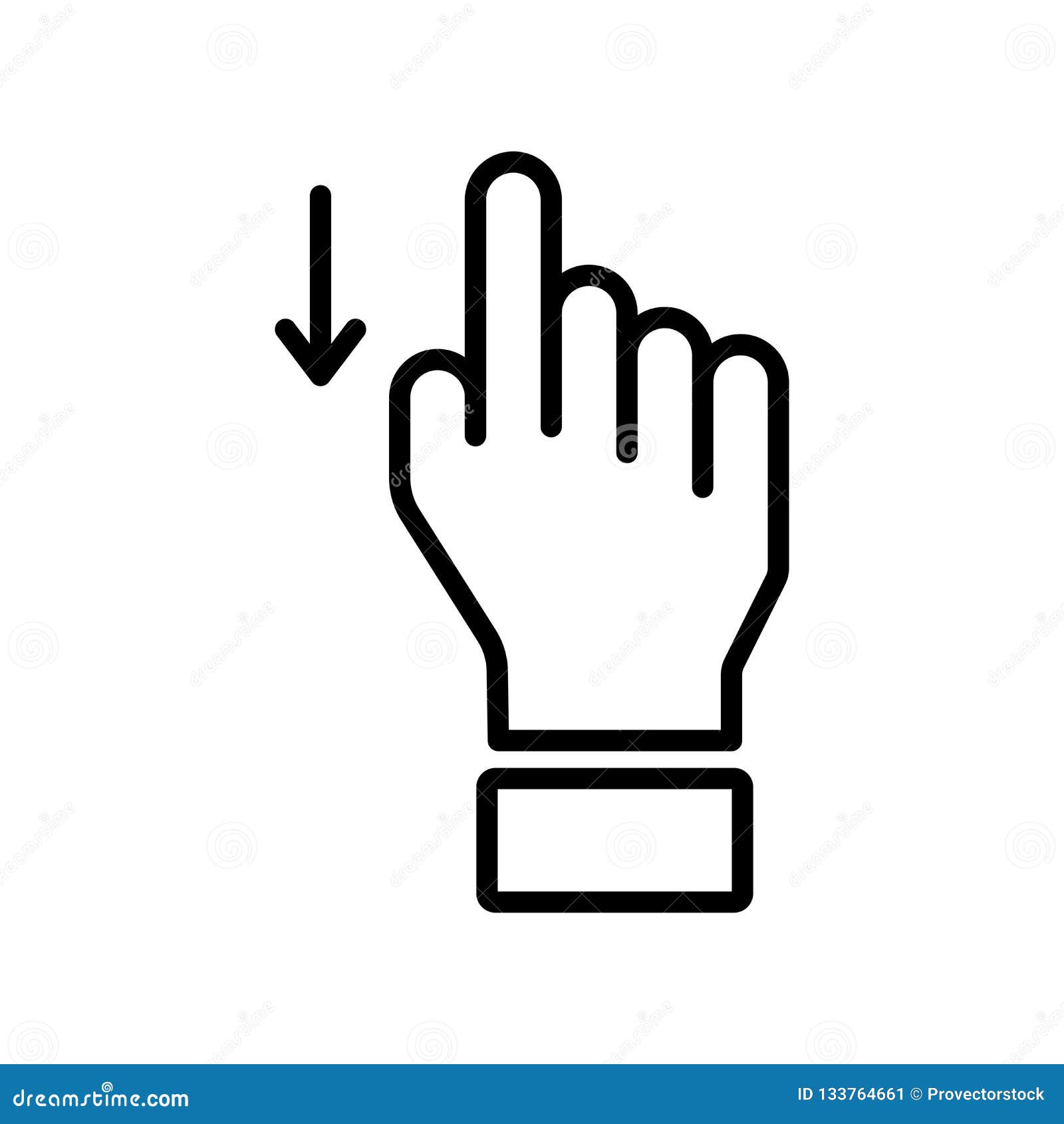 Swipe Up And Down Arrow Vector Icons Set. Pull Up Vector Isolated ...