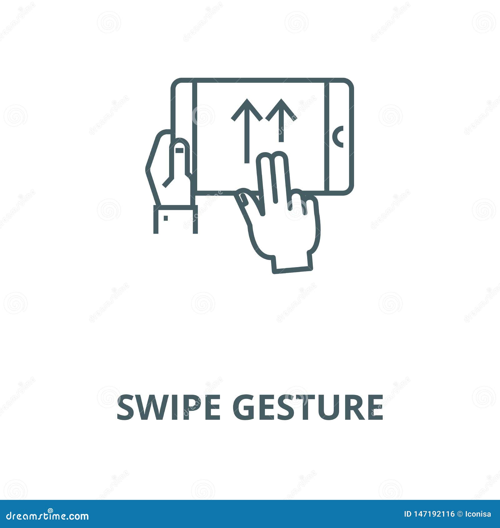Swipe Gesture Vector Line Icon, Linear Concept, Outline Sign, Symbol ... Swipe Gesture Vector Line Icon, Linear Concept, Outline Sign, Symbol ...
