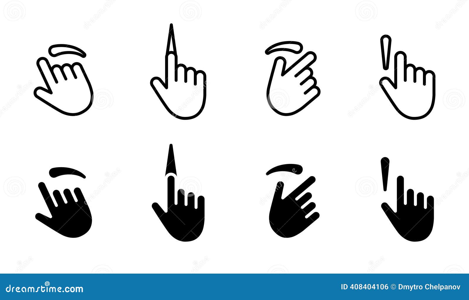 Swipe Icon Set. Arrow Swipe Up, Down, Left, Right Icon. Slide Or Swipe Symbol. Finger Scroll ...