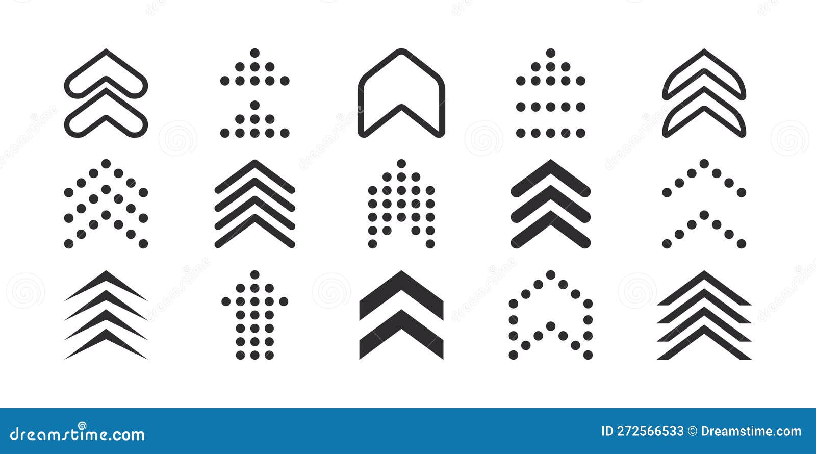 Swipe Icons Set. Up Arrow Button Symbols. Scrolling, Slide Icons Stock ...