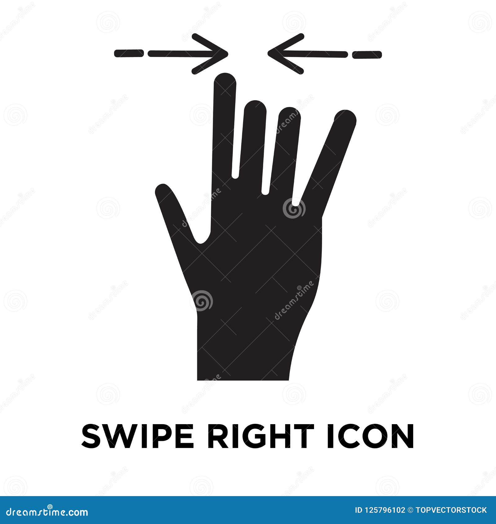 Swipe Right Icon Vector Isolated on White Background, Logo Concept of ... Swipe Right Icon Vector Isolated on White Background, Logo Concept of ...