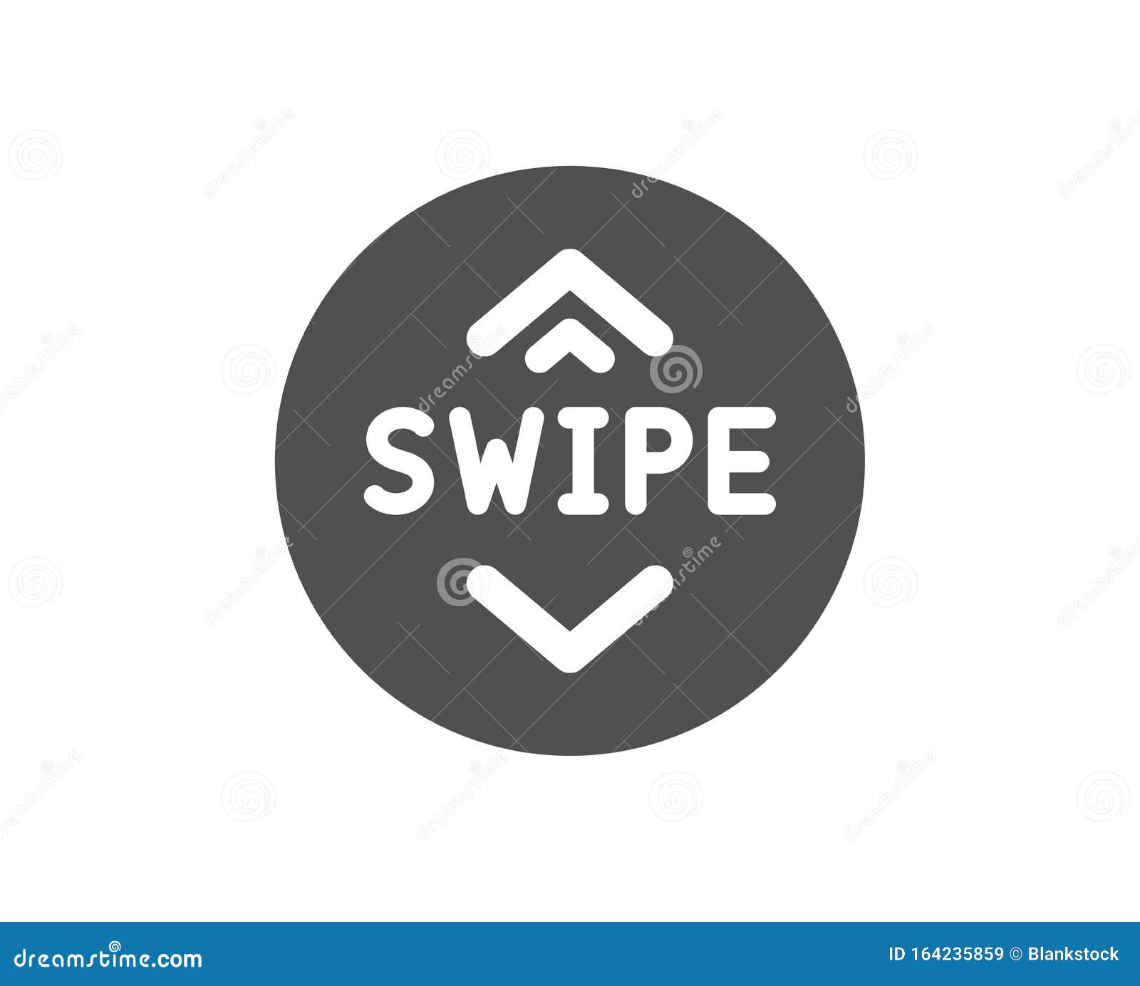 Swipe Up Button Icon. Scrolling Arrow Sign. Landing Page Scroll. Vector ...