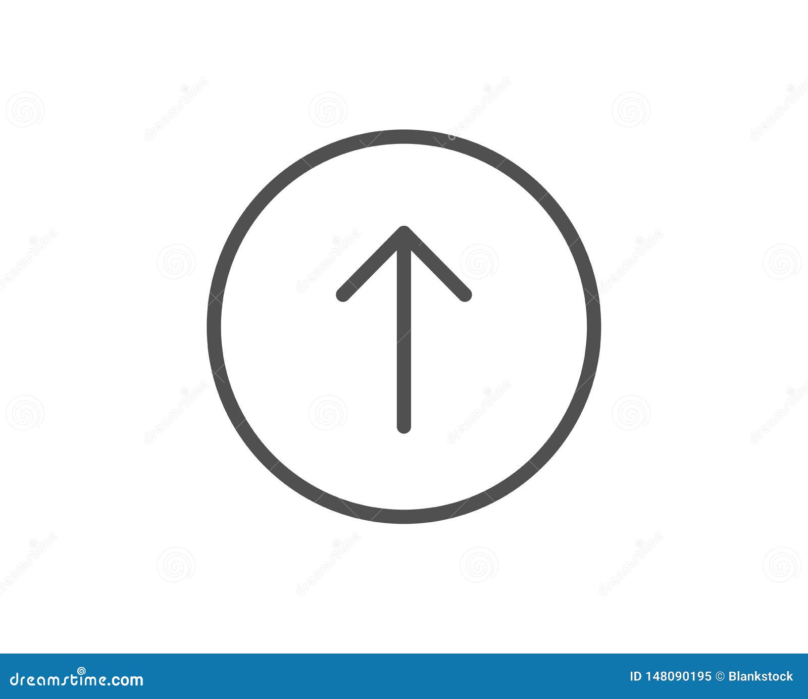 Swipe Up Button Line Icon. Scrolling Arrow Sign. Landing Page Scroll. Vector Stock Vector ...