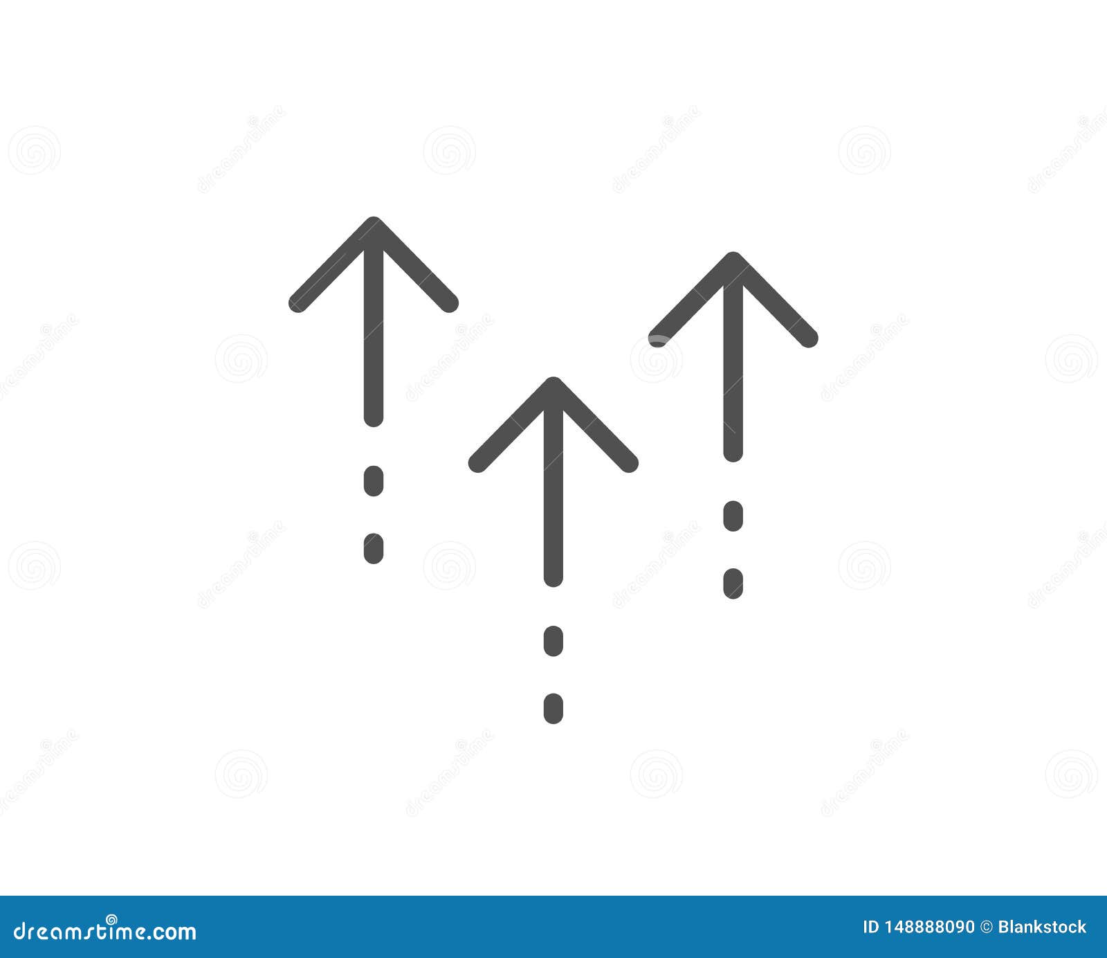 Swipe Up Line Icon. Scrolling Arrow Sign. Landing Page Scroll. Vector Stock Vector ...