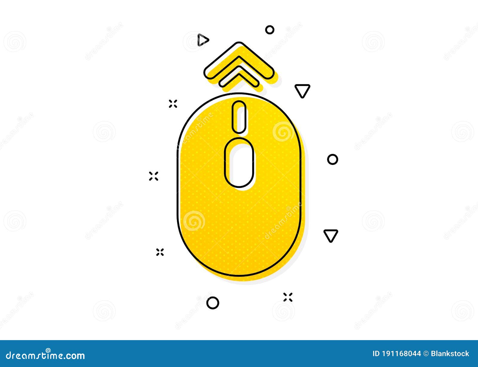 Swipe Up Mouse Icon. Scrolling Arrow Sign. Landing Page Scroll. Vector Stock Vector ...