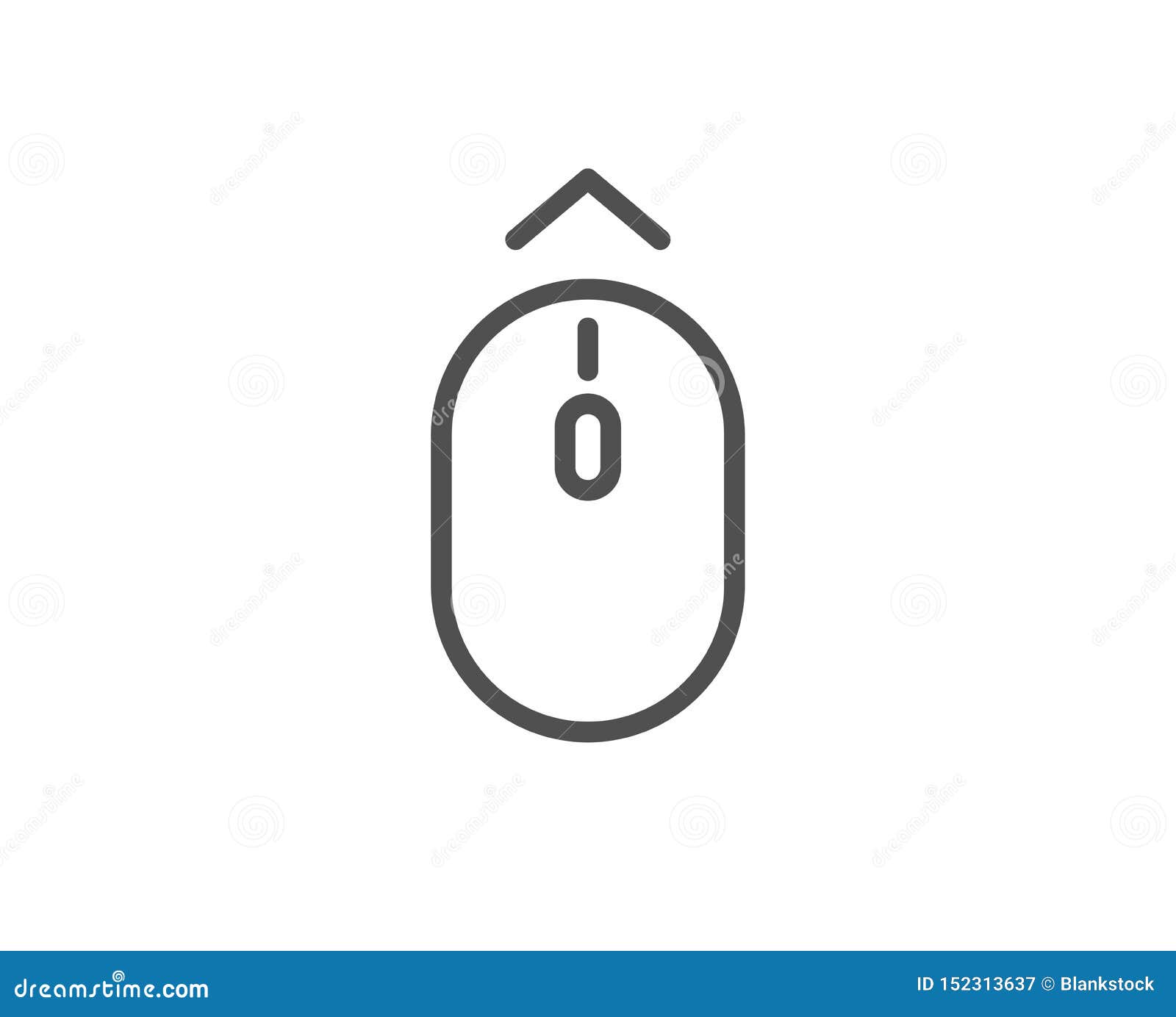 Swipe Up Mouse Line Icon. Scrolling Arrow Sign. Landing Page Scroll ...