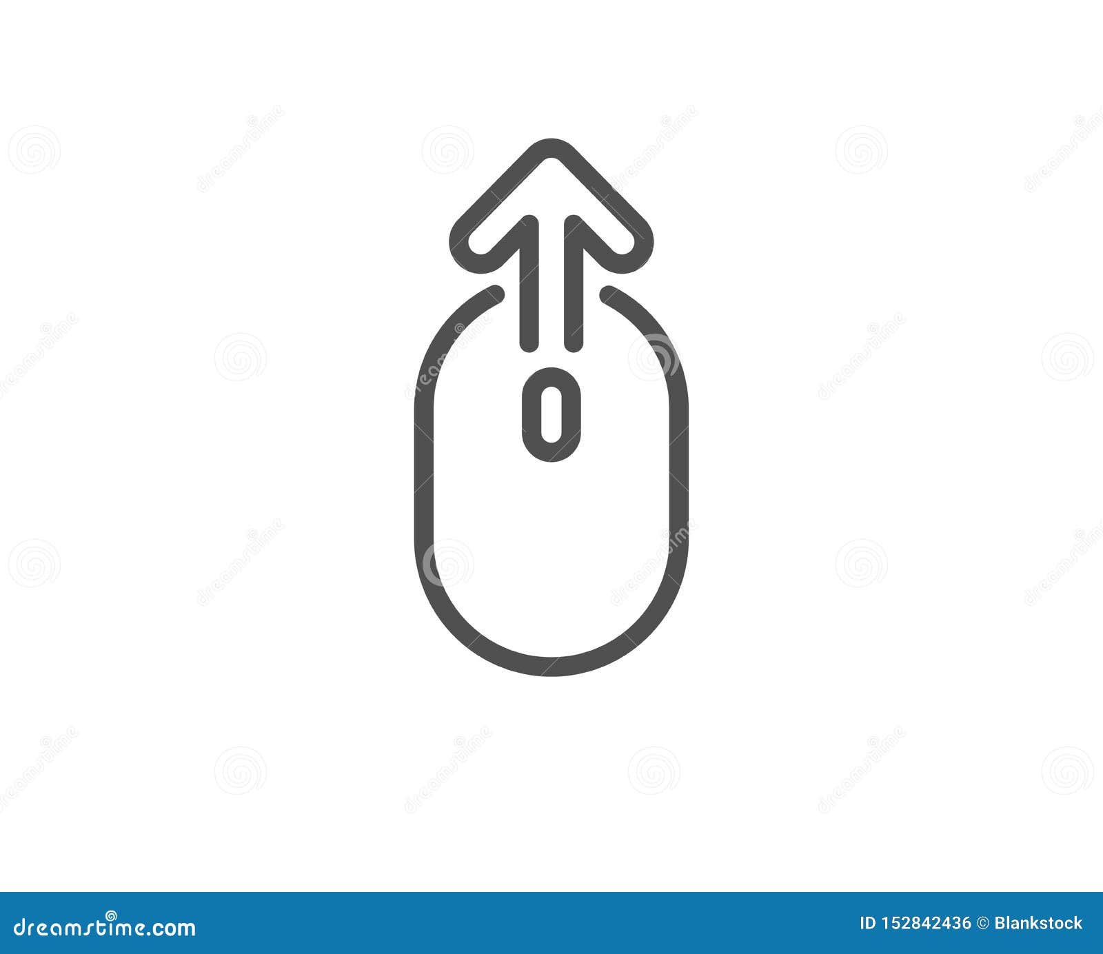 Swipe Up Mouse Line Icon. Scrolling Arrow Sign. Landing Page Scroll ...