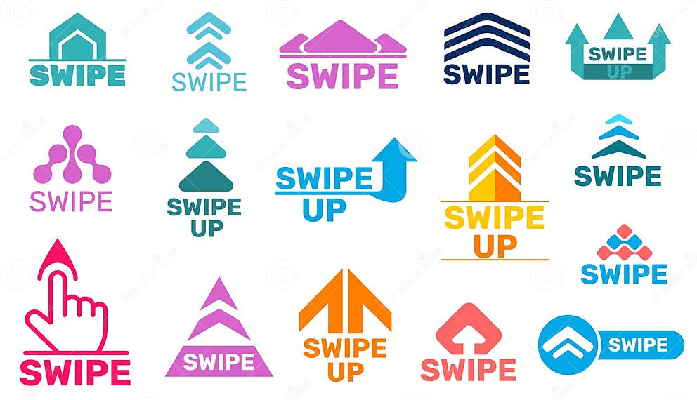 Swipe Up Stories Arrows. Interactive Screen Scrolling Button. Quick ...