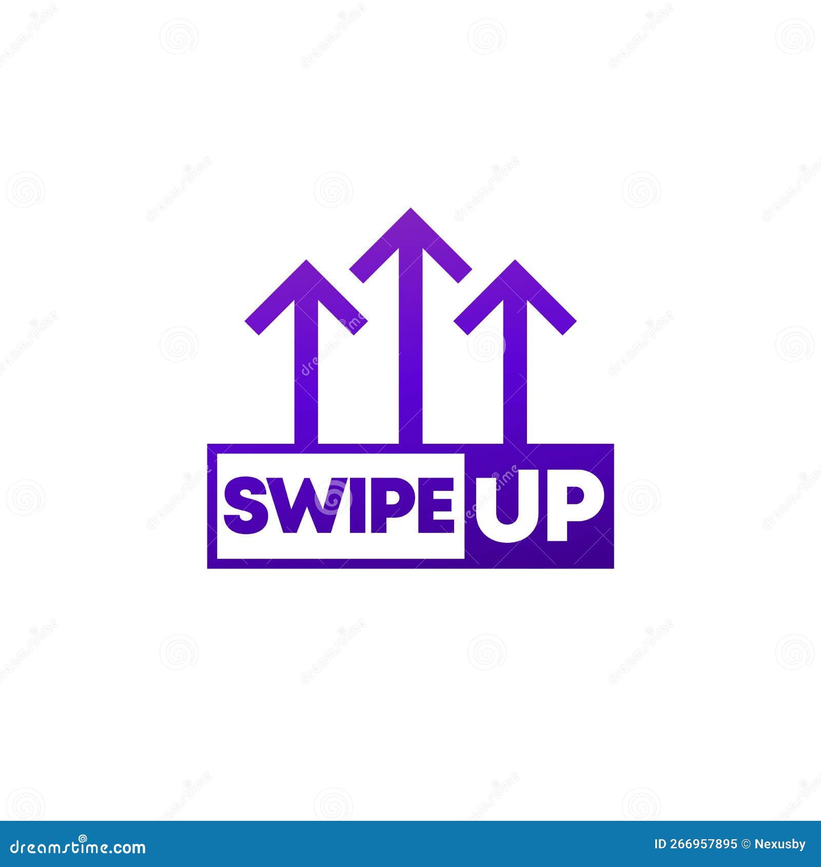 Swipe Up Vector Design with Arrow for Social Media Stock Vector ...