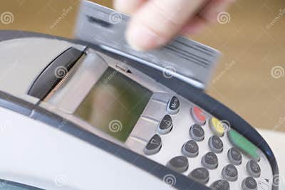 Swiping Credit Card stock image. Image of digital, credit - 7730771