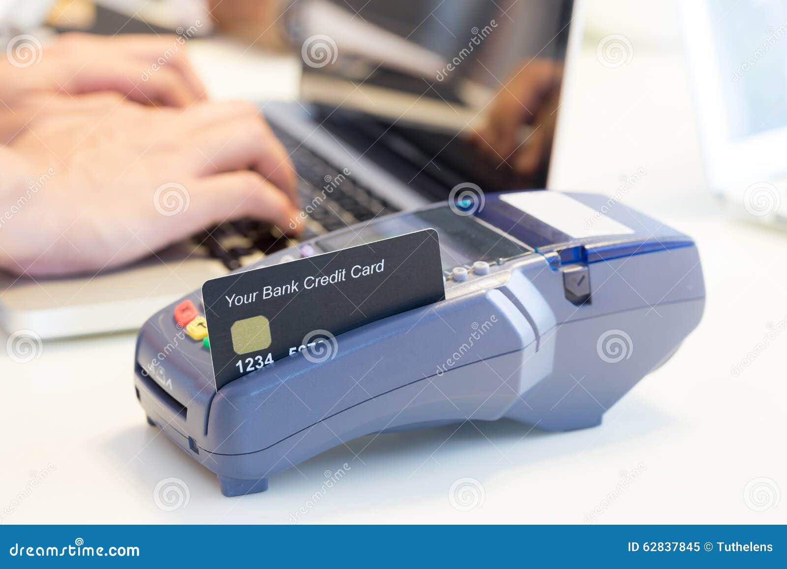 Swiping Credit Card stock image. Image of device, cash - 62837845