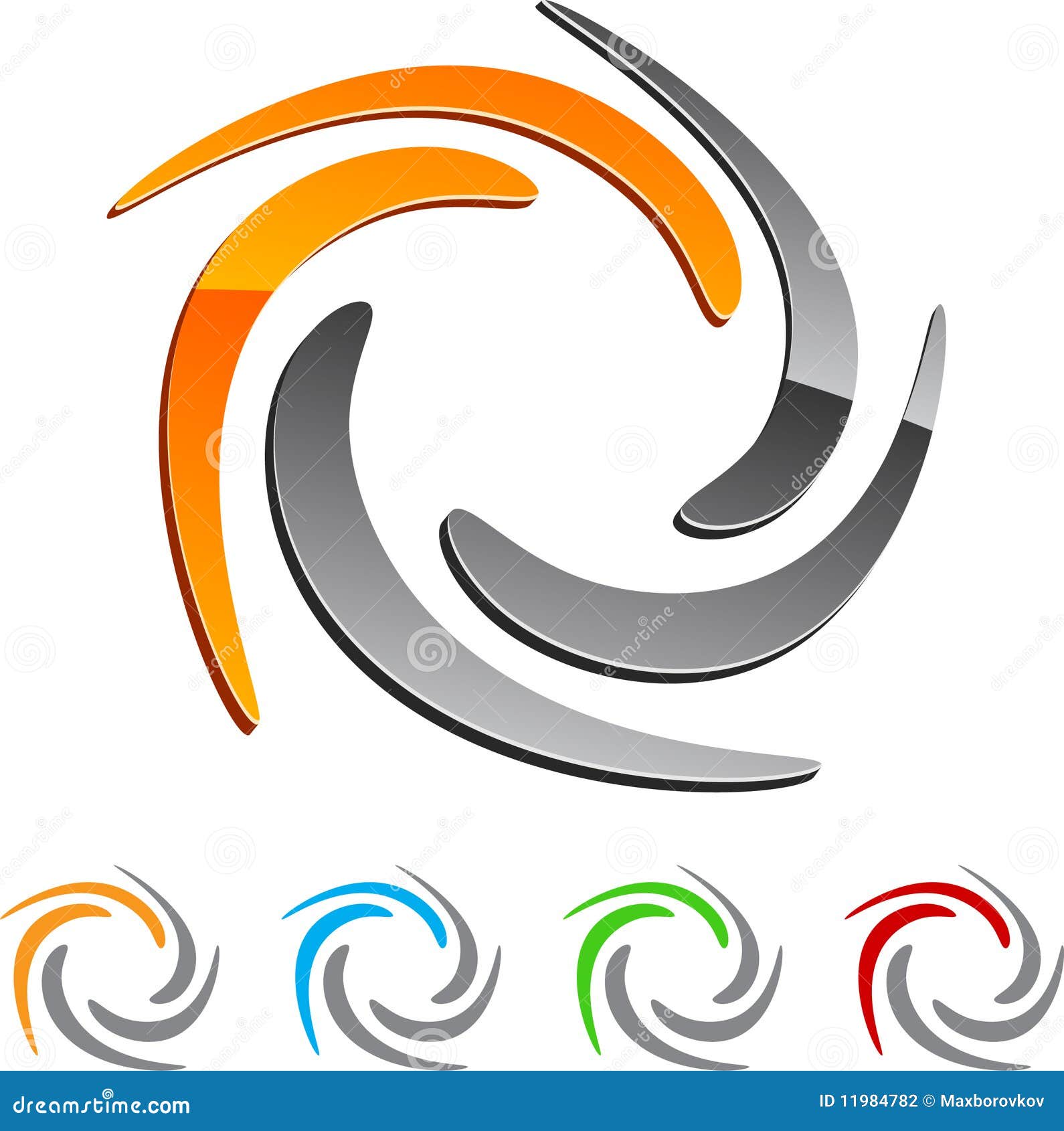 Swirl. stock vector. Illustration of logo, shadow, modern - 11984782