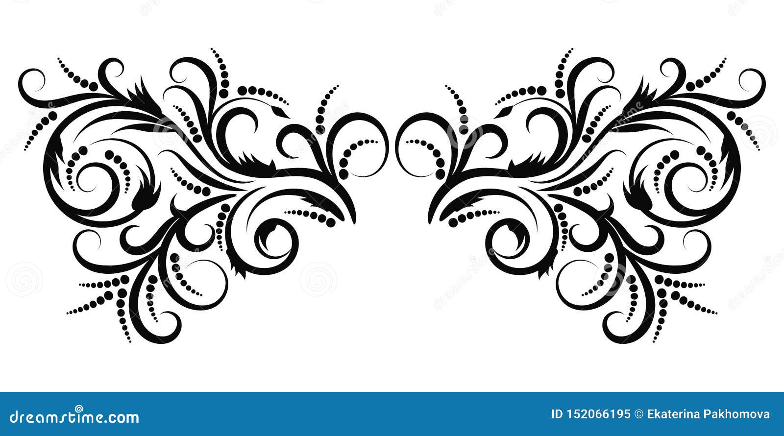 Abstract Curly Element for Design, Swirl, Curl. Stock Vector ...