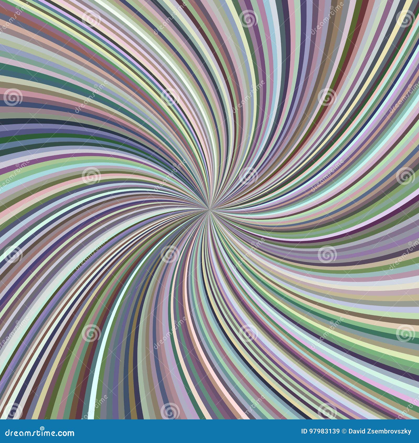 Swirl Background from Twisted Spiral Ray Stripes Stock Vector ...