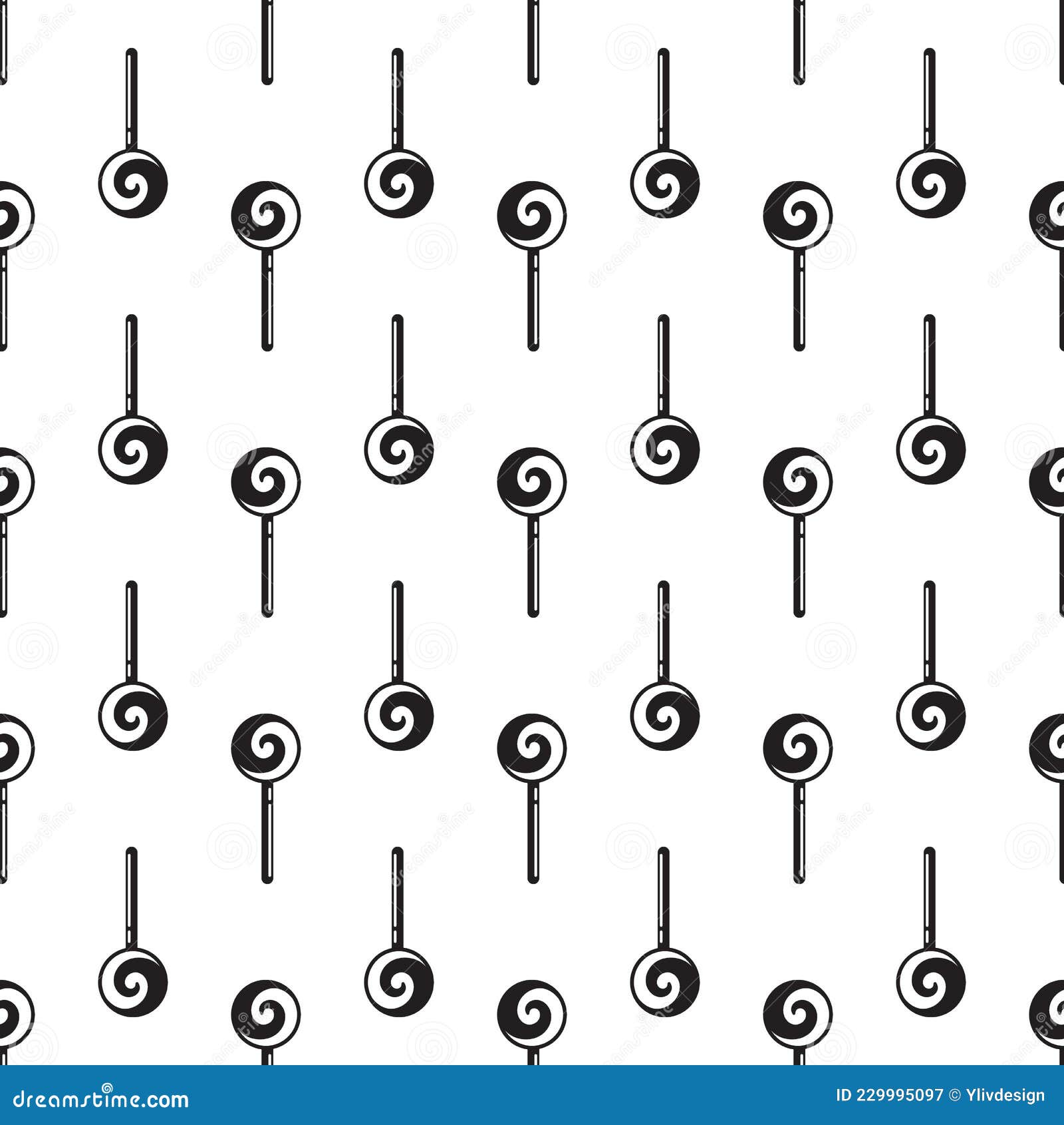 Swirl Candy Pattern Seamless Vector Stock Vector - Illustration of ...