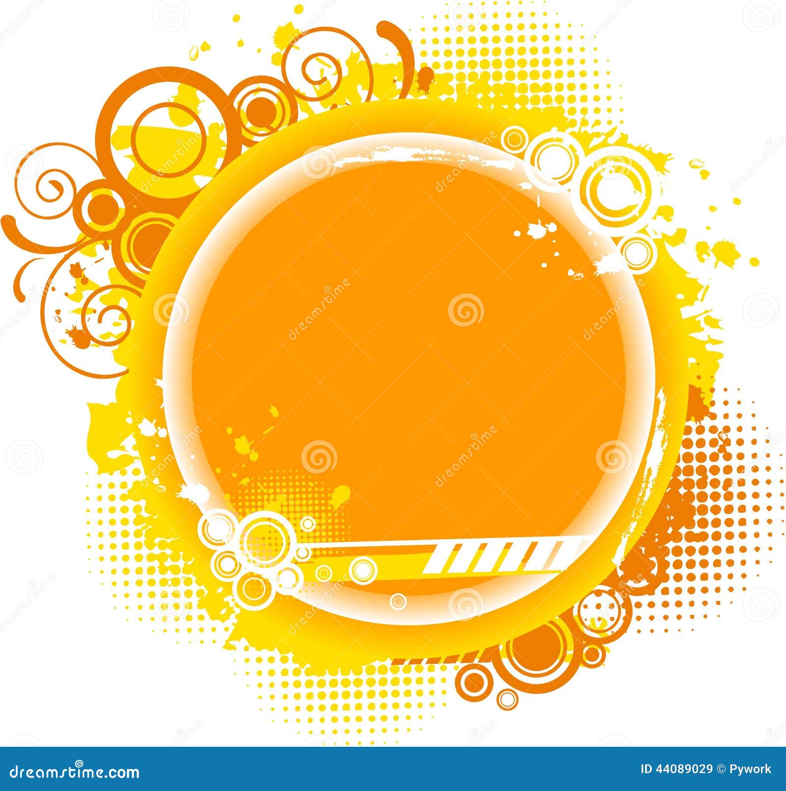 Swirl Circle Box stock vector. Illustration of ornate - 44089029