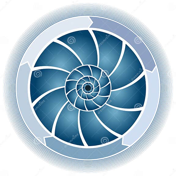 Swirl Circle Chart stock vector. Illustration of infographic - 27166546