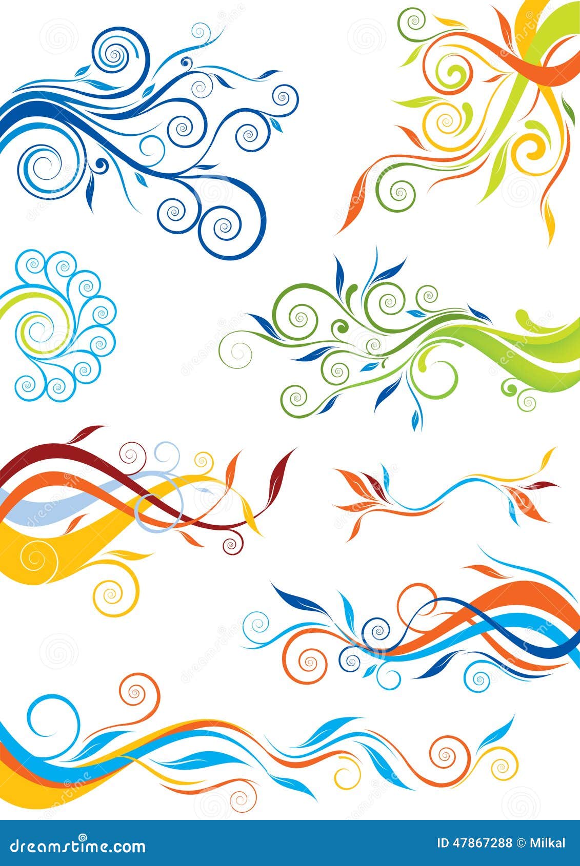 Swirl color design stock vector. Illustration of computer - 47867288