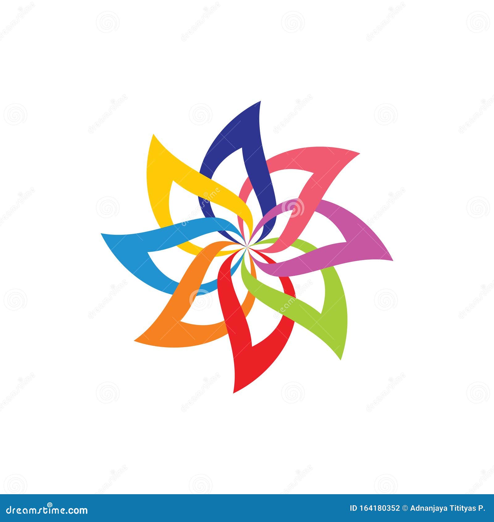 Colorful Curves Logo Decor Vector | CartoonDealer.com #155170303