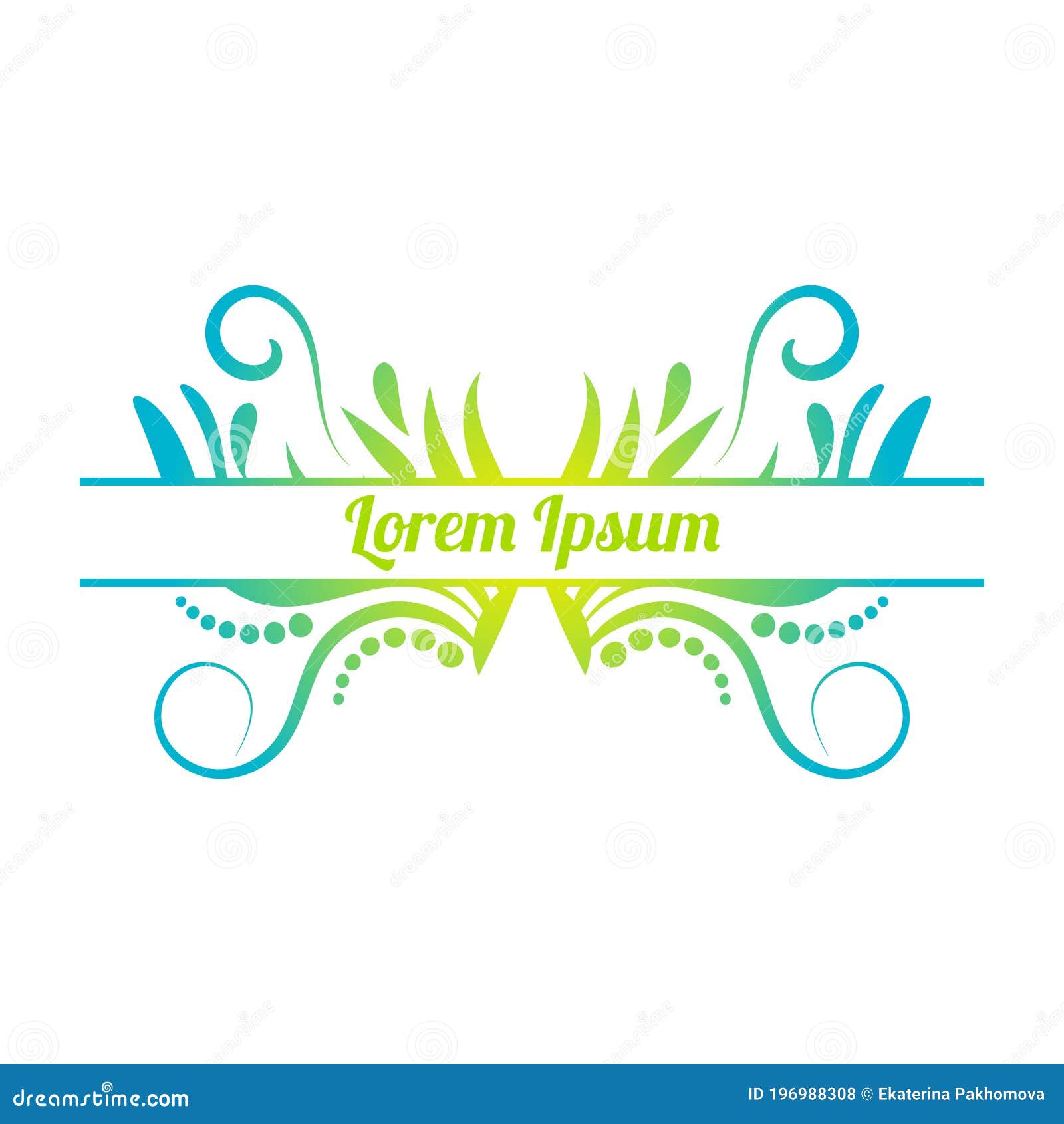 Colorful Gradient Abstract Curly Element for Design, Swirl, Curl. Stock ...