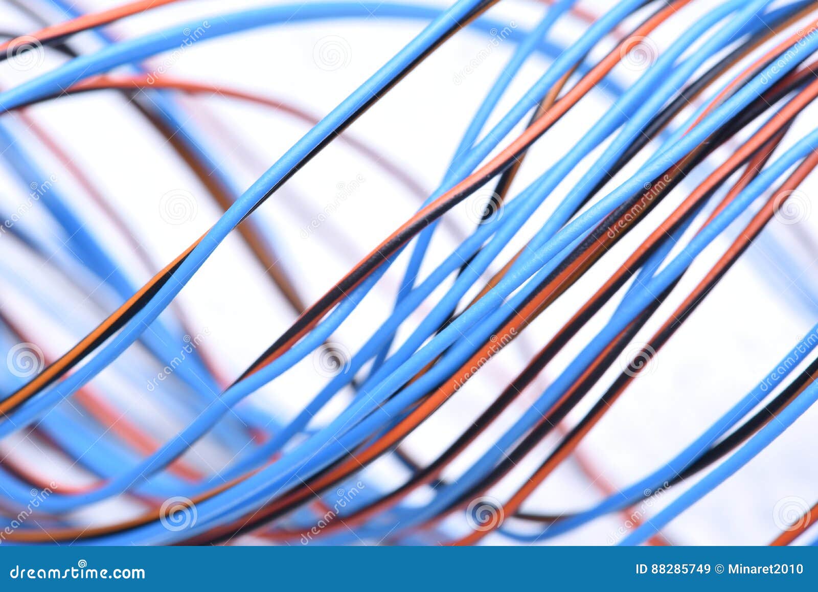 Swirl of Computer cable stock image. Image of networking - 88285749