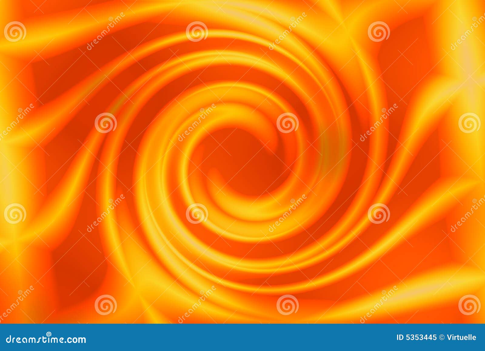 Swirl or curl in orange stock illustration. Illustration of motion ...