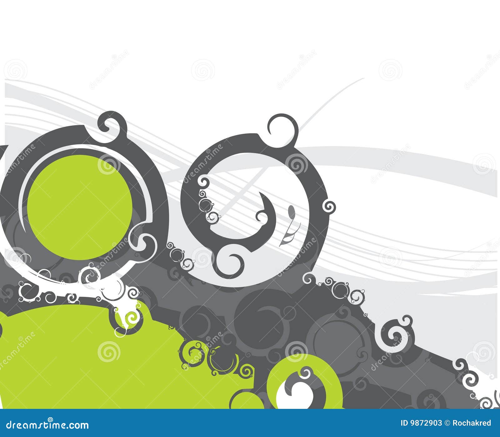 Swirl Design stock vector. Illustration of ornate, piece - 9872903