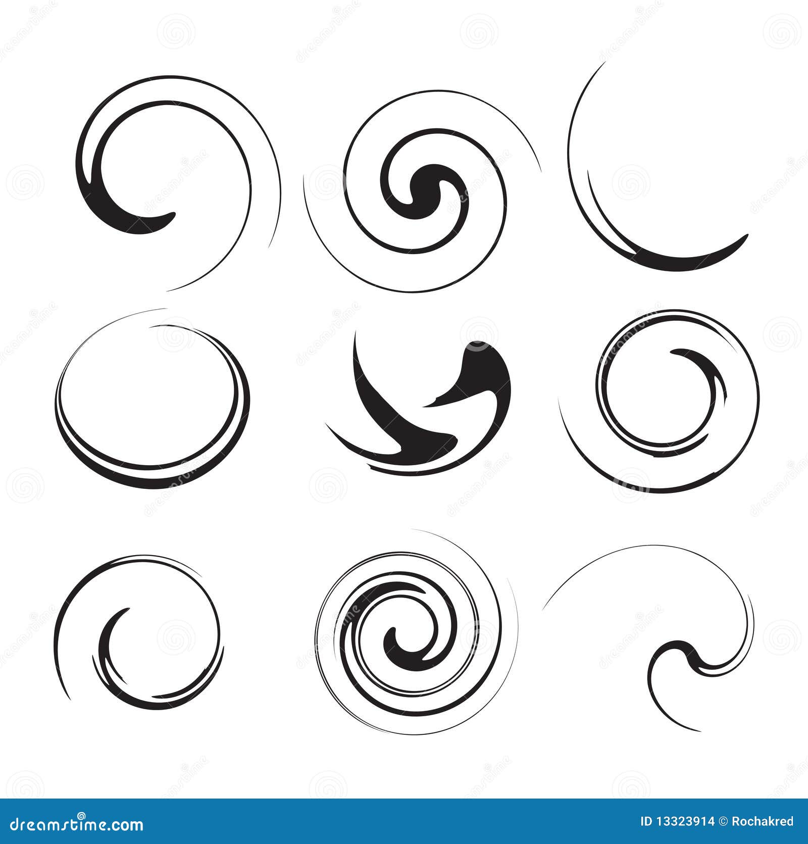 Swirl Design elements stock illustration. Illustration of filigree ...