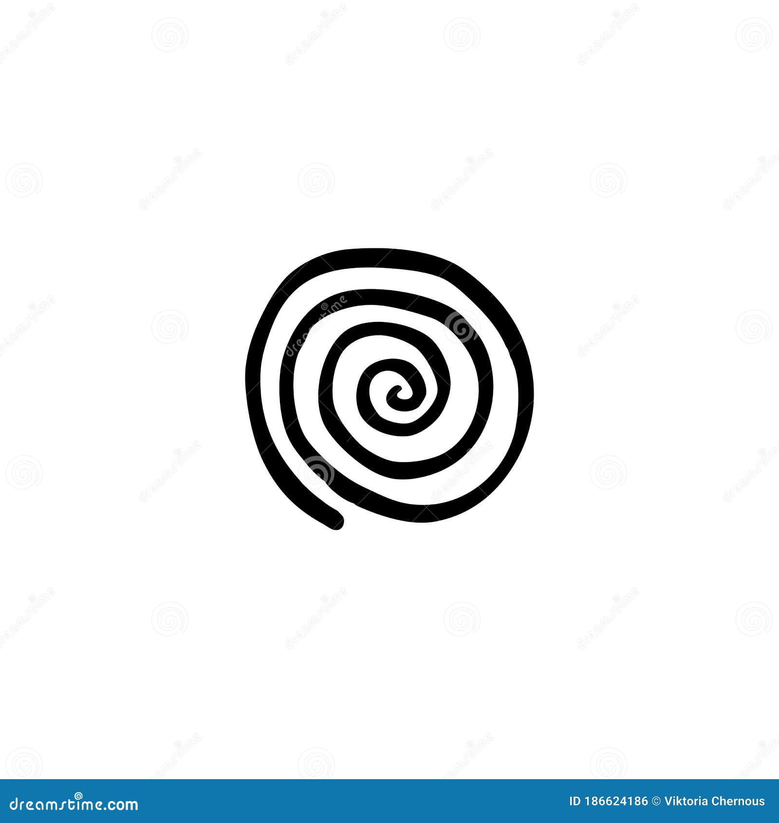 Swirl Doodle Icon, Vector Illustration Stock Illustration ...