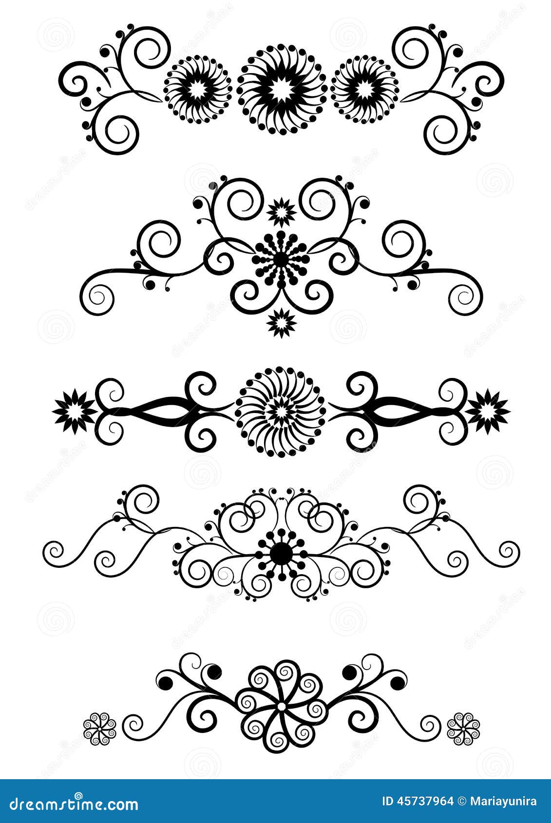 Swirl Elements stock vector. Illustration of symetric - 45737964 Swirl Elements stock vector. Illustration of symetric - 45737964