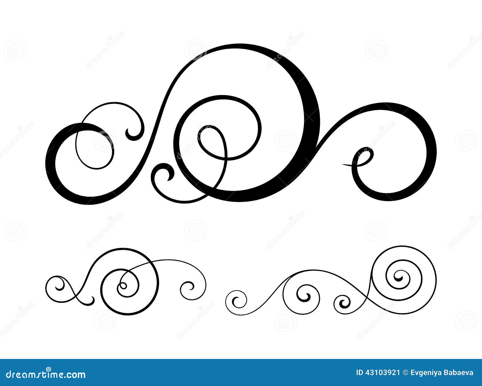 Swirl elements for design. stock vector. Illustration of spiral - 43103921 Swirl elements for design. stock vector. Illustration of spiral - 43103921