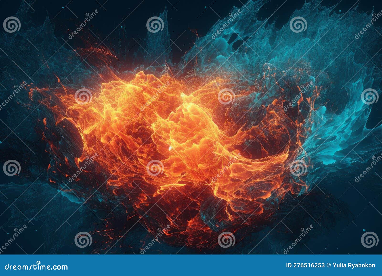 Swirl Fire Flames. Generate Ai Stock Illustration - Illustration of ...