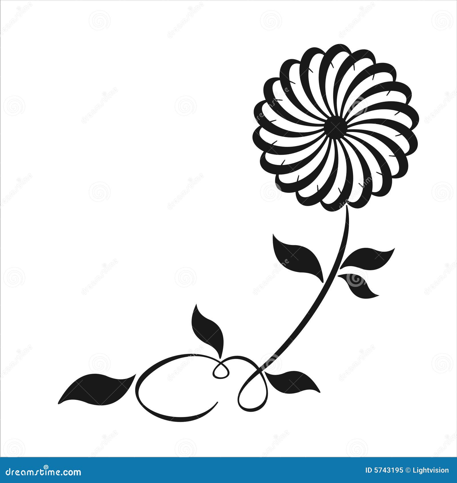 Swirl Floral stock vector. Illustration of background - 5743195
