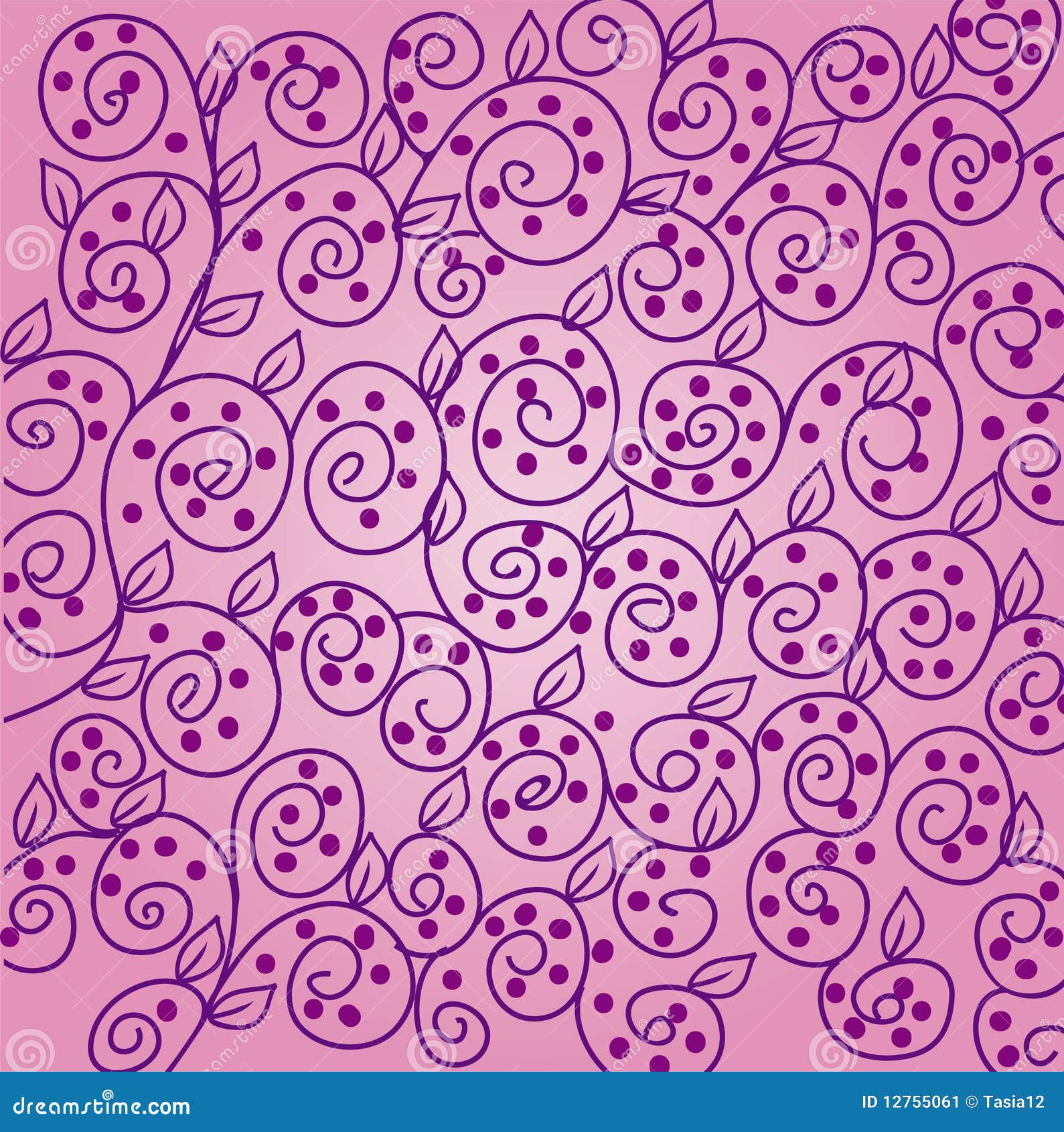 Swirl Floral Abstract Background Stock Vector - Illustration of fabric ...