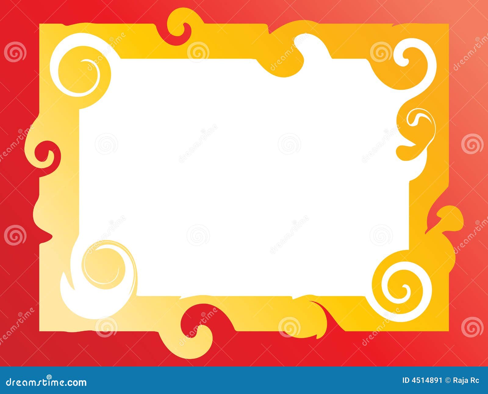 Swirl frame stock vector. Illustration of ornamental, white - 4514891
