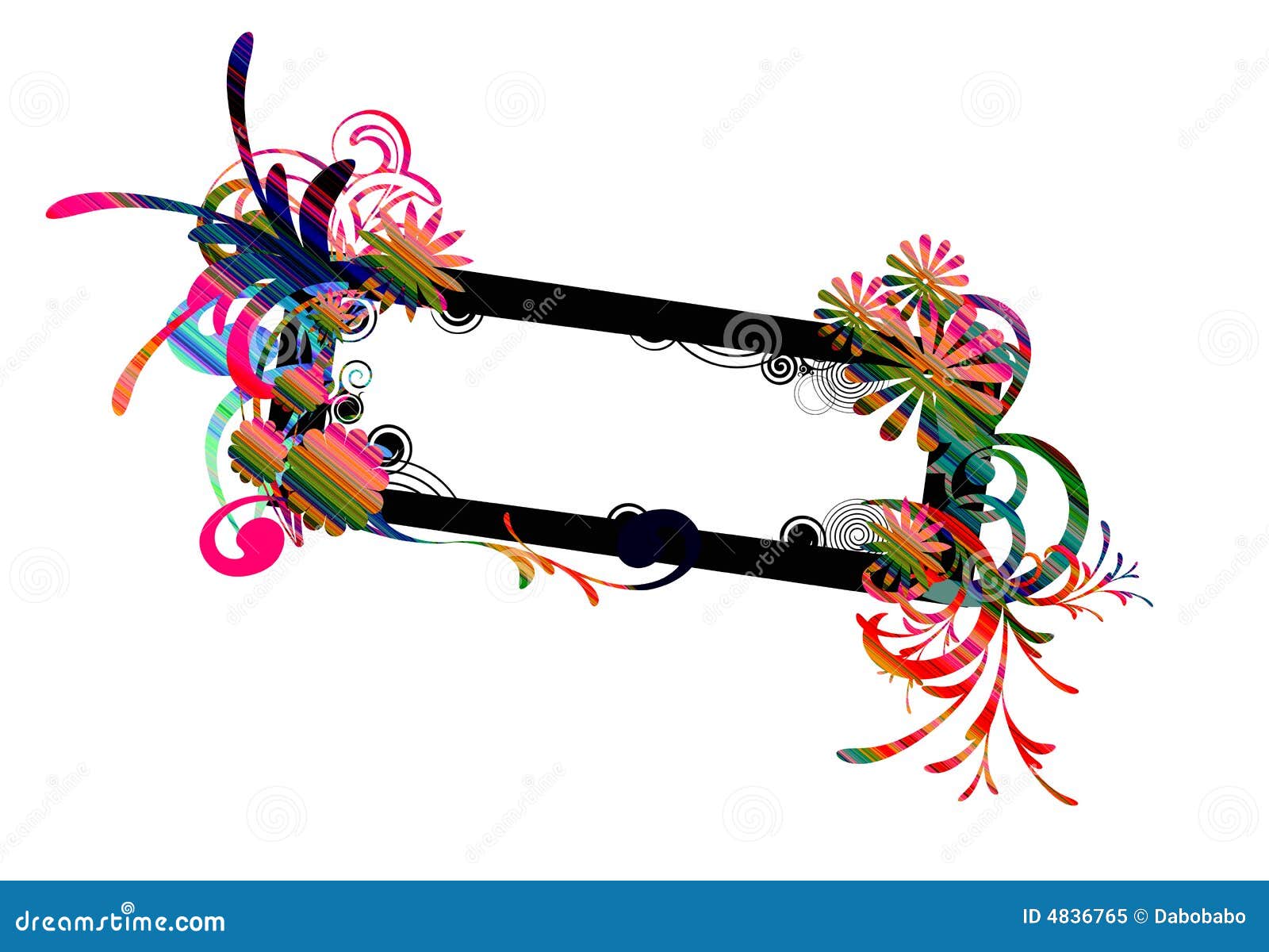Swirl frame stock illustration. Illustration of style - 4836765