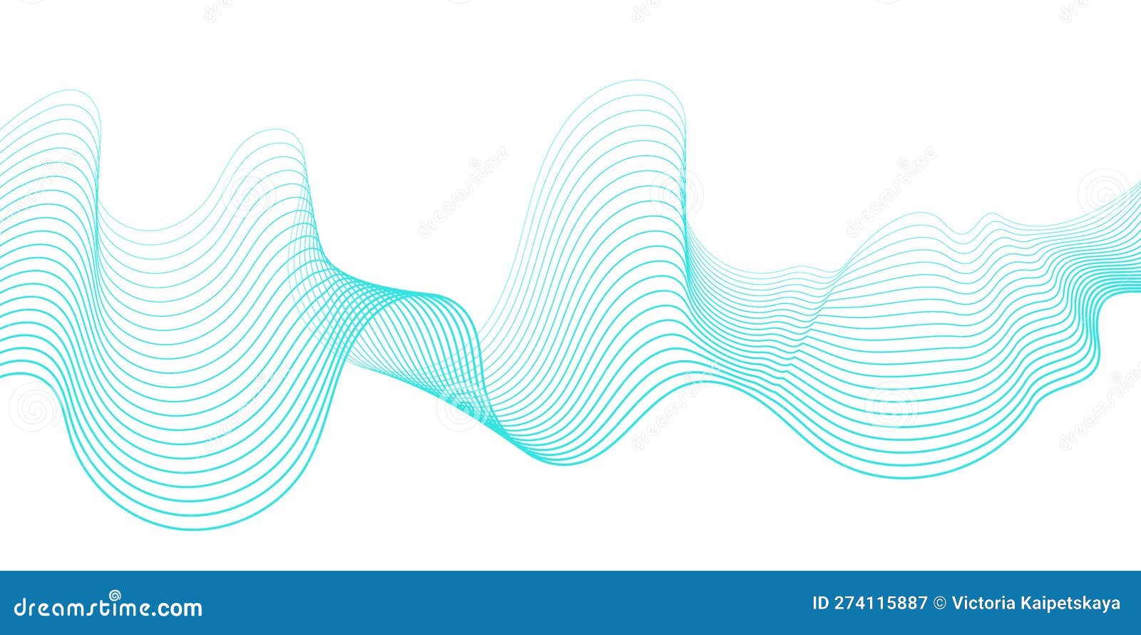 Swirl, Frequency Sound Wave with Blend Effect. Vector Illustration ...