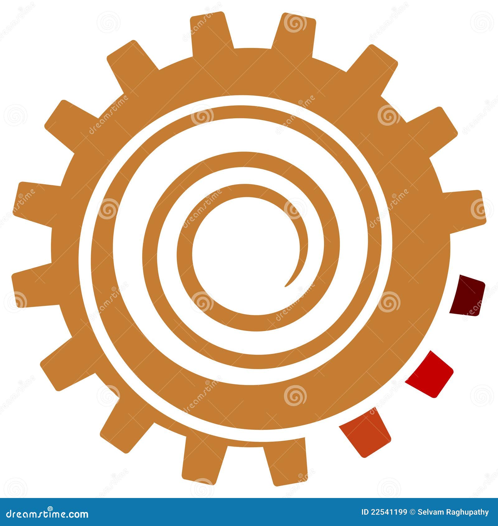 Gear Wheel Symbol Cartoon Vector | CartoonDealer.com #17641543