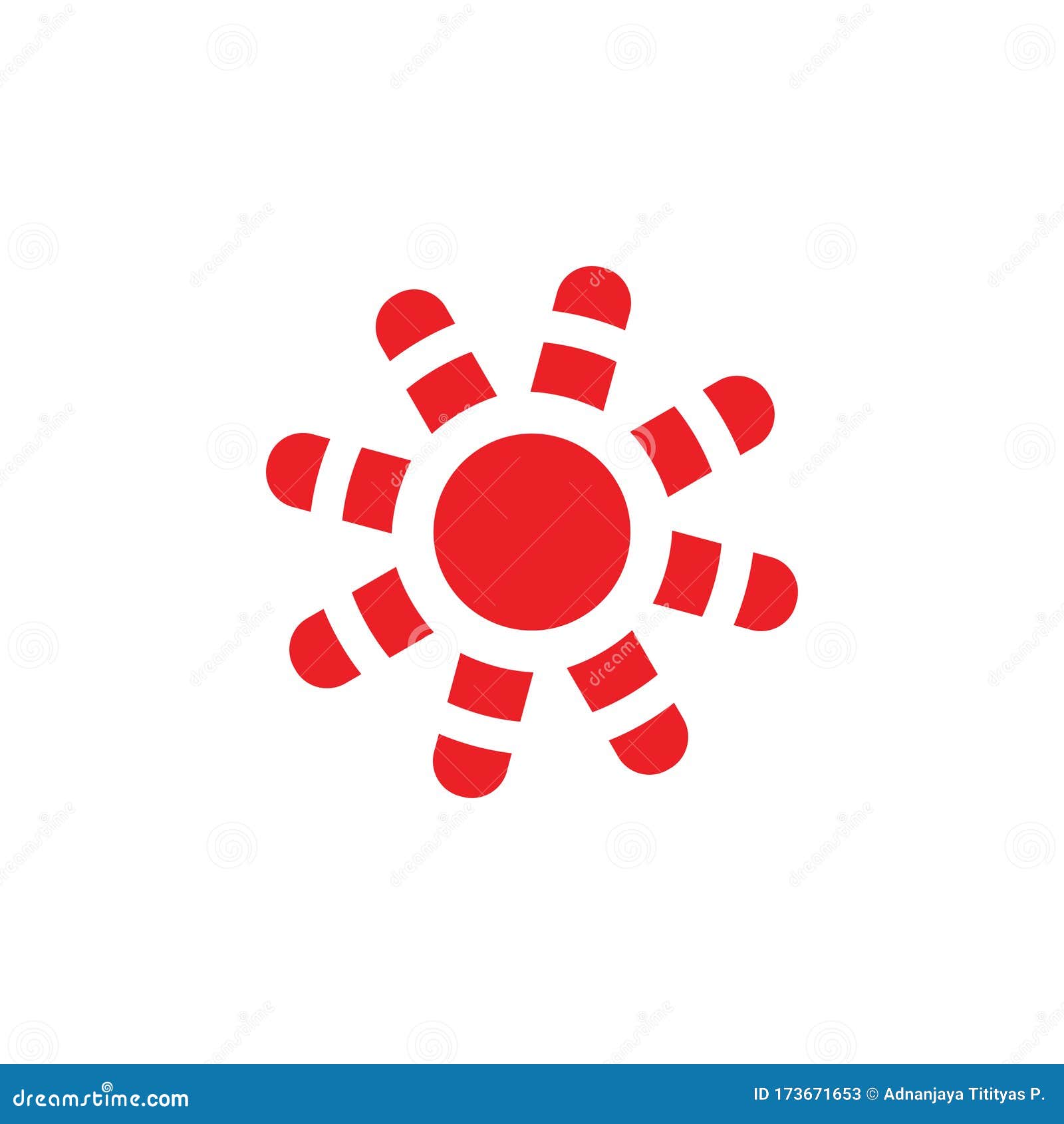 Swirl Geometric Sun Rays Logo Vector Stock Vector - Illustration of ...