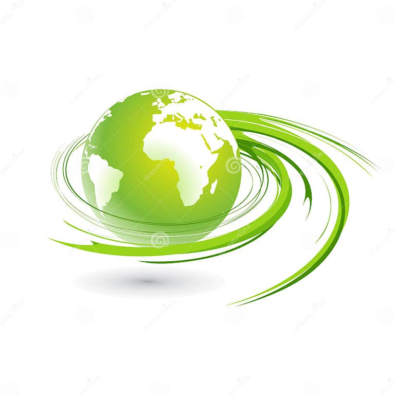 Swirl globe stock vector. Illustration of cartography - 10134771