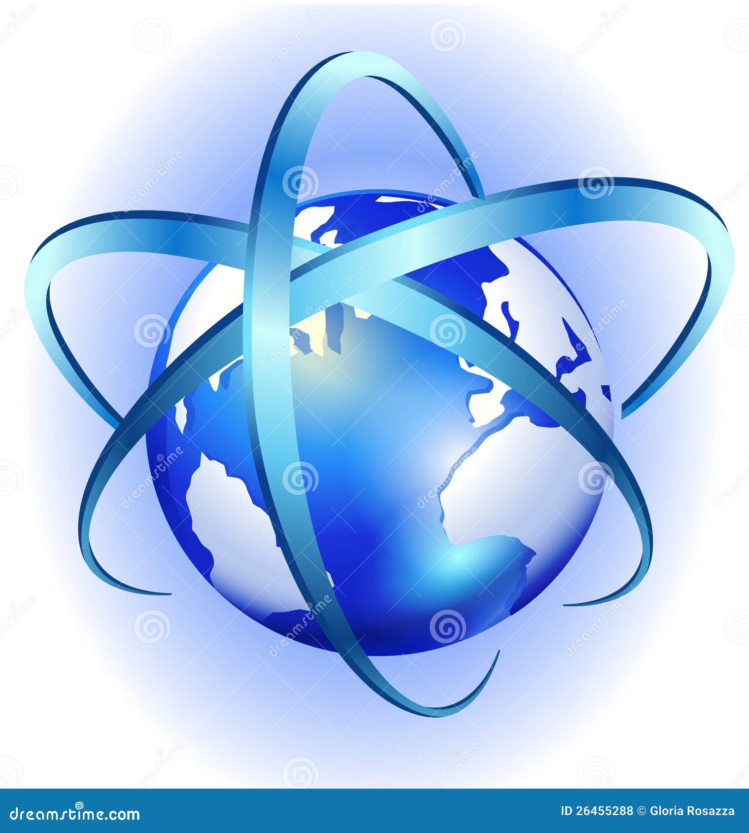 Swirl globe vector eps10 stock vector. Illustration of america - 26455288