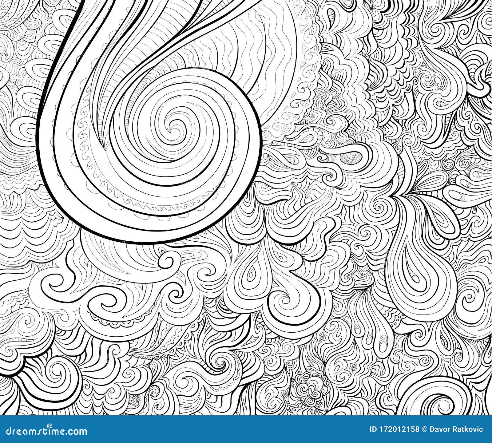 Swirl Graphic Illustration. Stock Vector - Illustration of vector ...