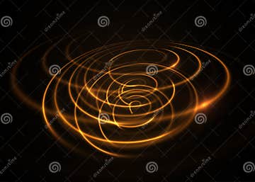 Swirl Light Effect. Vector Element. Stock Vector - Illustration of ...